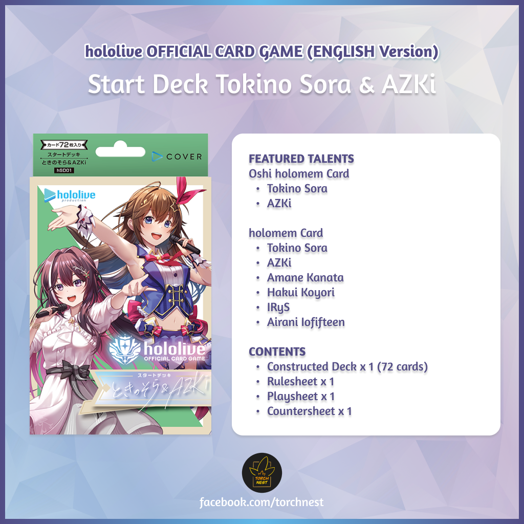 [PRE-ORDER] [EN] hololive Official Card Game: Start Deck Tokino Sora & – Torch Nest