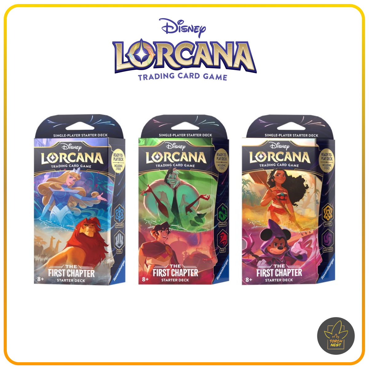 [PRE-ORDER] Disney Lorcana TCG: The First Chapter Starter Decks – Torch ...